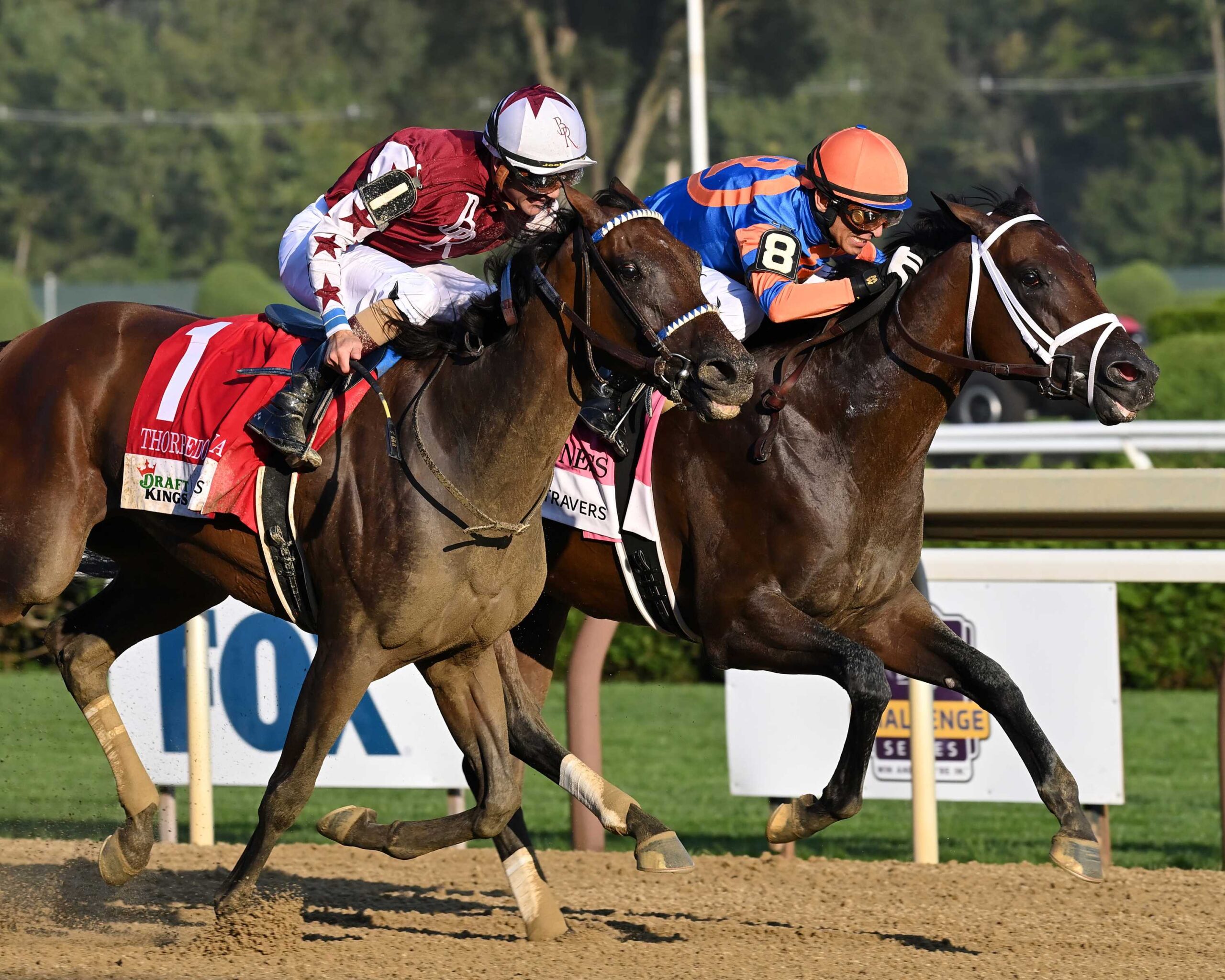 Fierceness contuvo a Thorpedo Anna para ganar el Travers Stakes ...